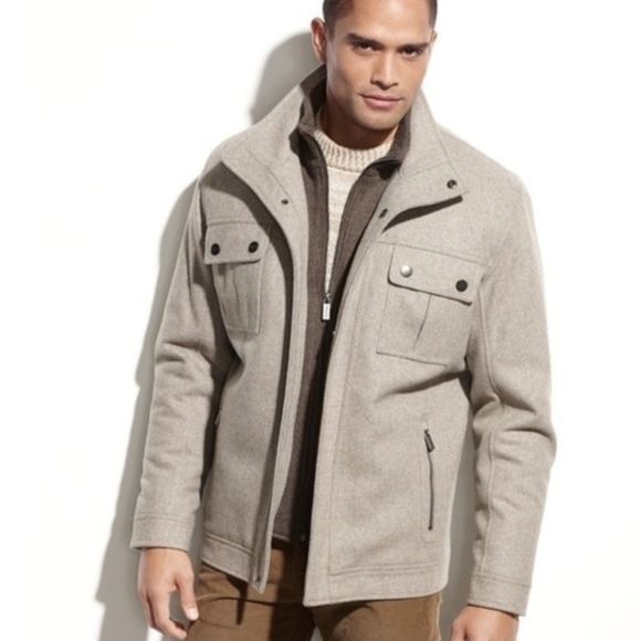 Michael Kors | Jackets & Coats | Michael Kors Mens Tan Military Jacket ...